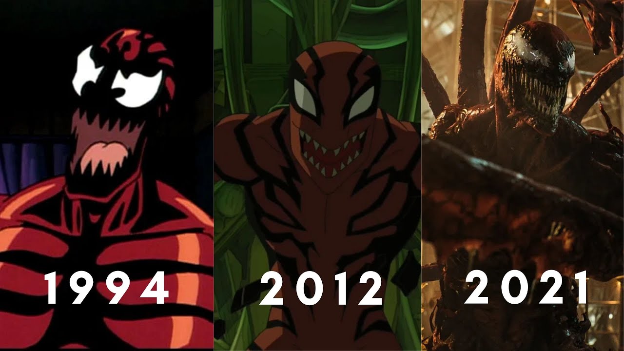 EVOLUTION OF CARNAGE IN MOVIES AND CARTOONS(1994-2021) - YouTube