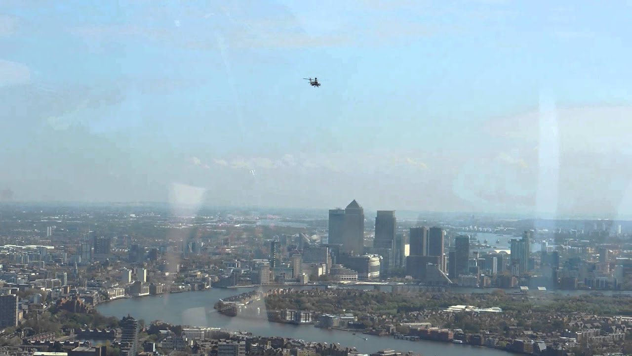 Helicopter view from the top of The Shard in London - YouTube