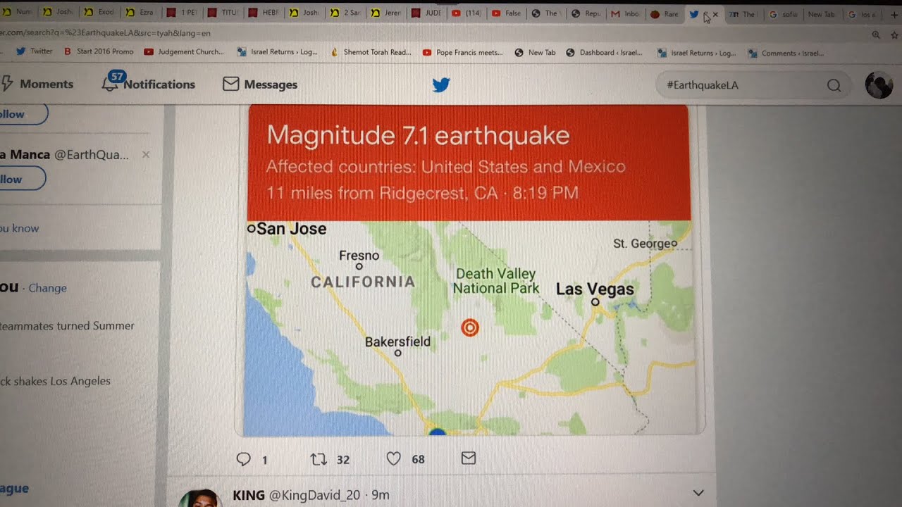 7.1 Los Angeles Earthquake - YouTube