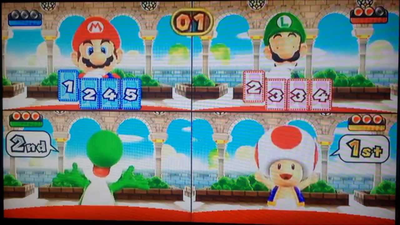 Mario Party 9: Card Smarts (4 Players with 1 Person) - YouTube
