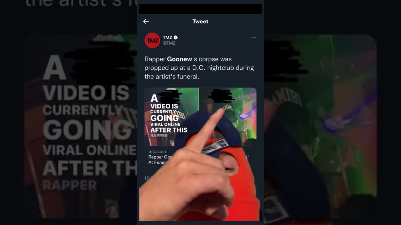 Dead rapper ‘Goonew’ has his funeral at a club, standing on stage dead ...