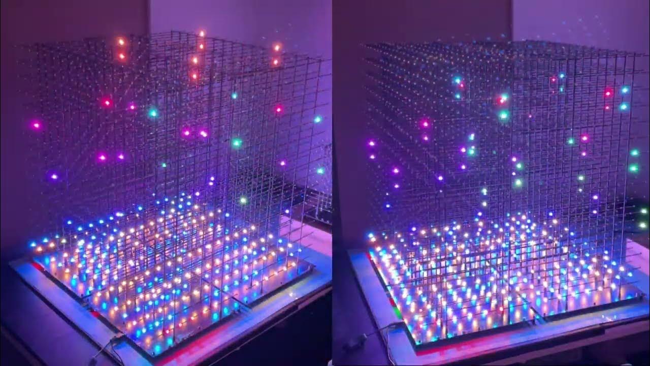 3D led cube 16x16x16 of larry.ya Edited Styles Demo 1 - YouTube