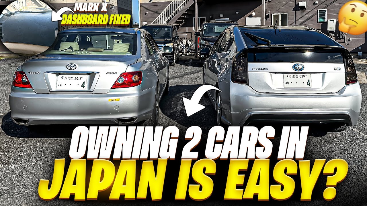 Owning 2 Cars in Japan Isn’t Easy… Mark X Dashboard Fixed 😎🔥 - YouTube
