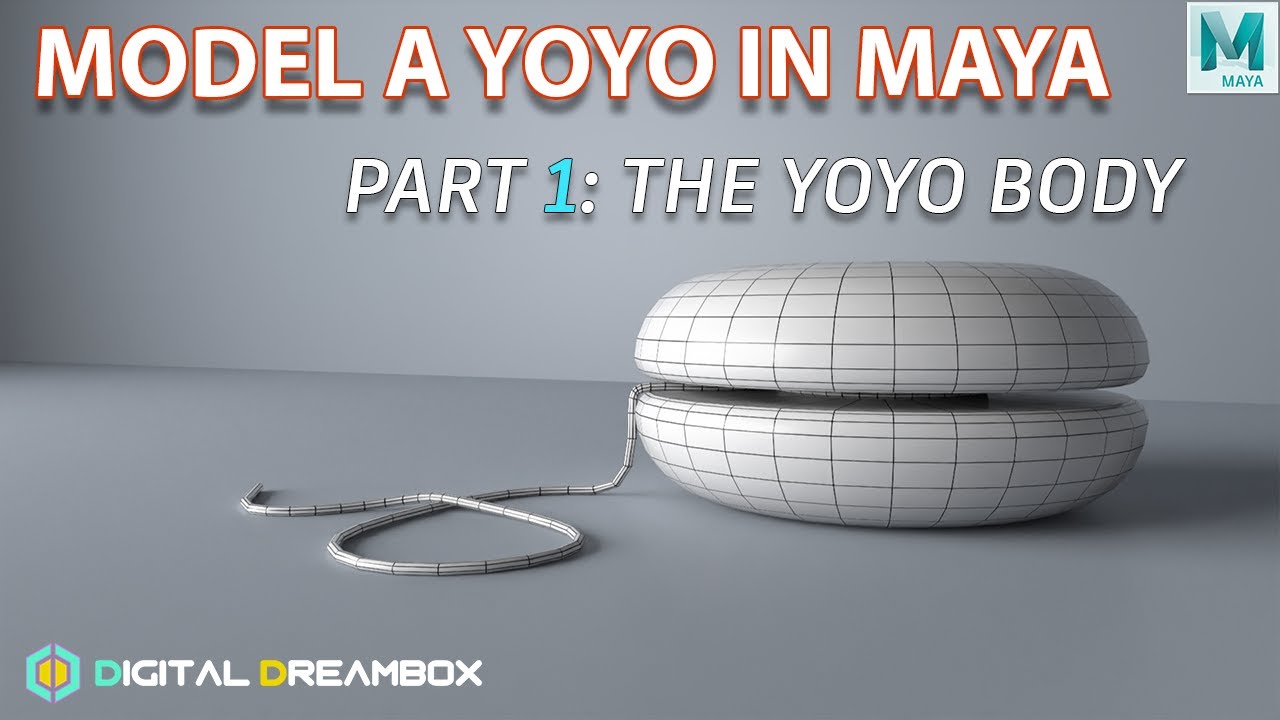 How To Model A Yoyo In Maya | Part 1: Modeling The Yoyo Body - YouTube