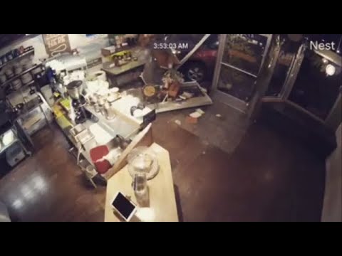 Pip's Original Donut shop crash - YouTube
