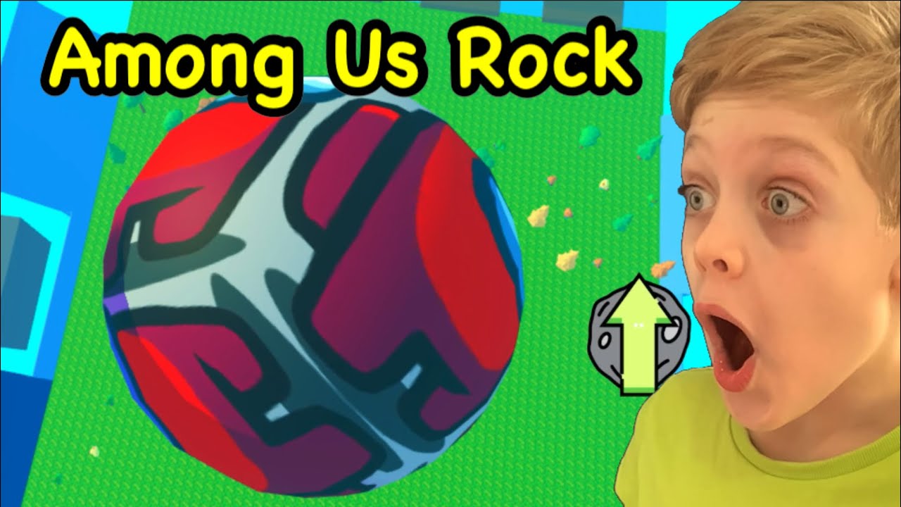I Unlocked the AMONG US ROCK in Roblox ROLL A ROCK DOWN THE HILL! - YouTube