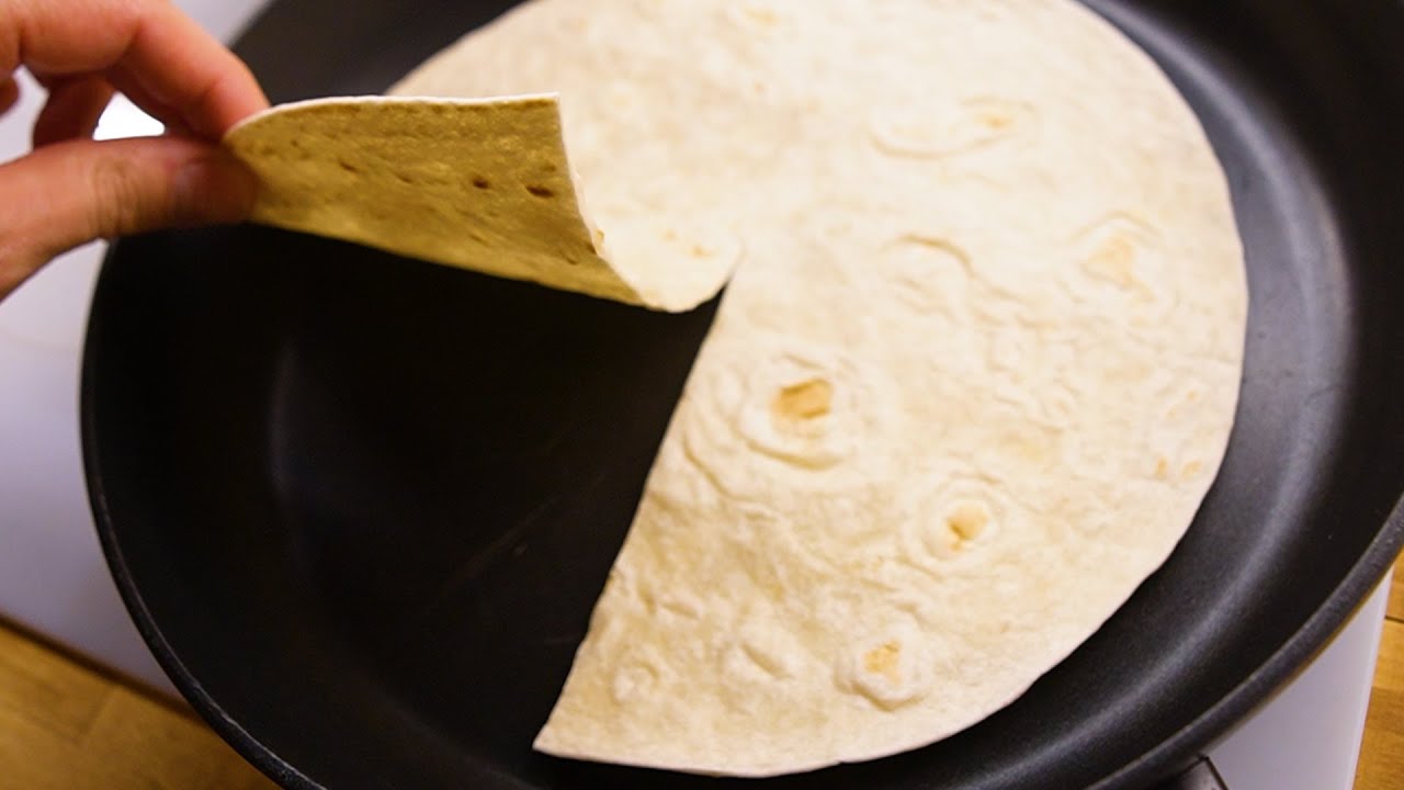 Just fold the tortilla with chicken breast this way and you will be ...