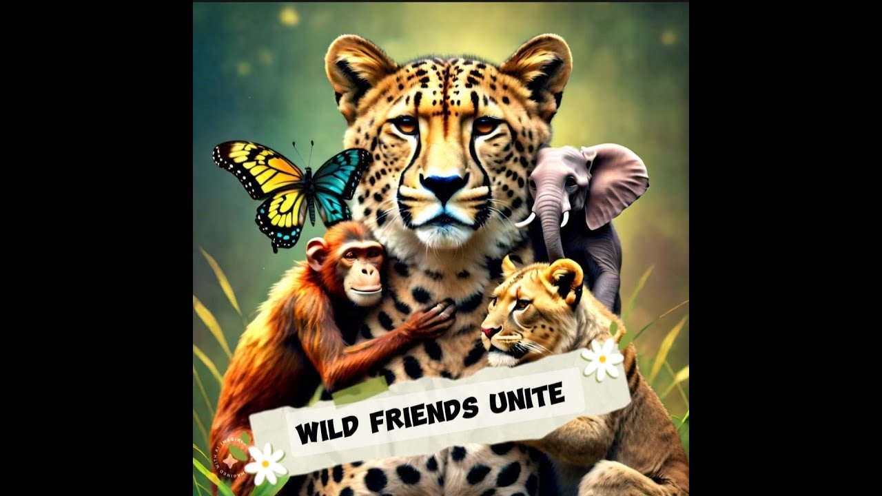 "Wild Friends Unite! 🐒🦁🐘"|Wild Animals Names| Cartoon story for Kids ...