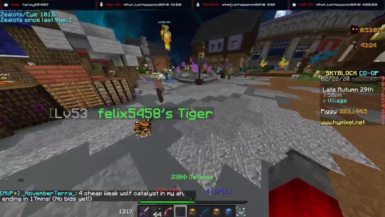 [Hypixel Skyblock] doing stuff :) - YouTube