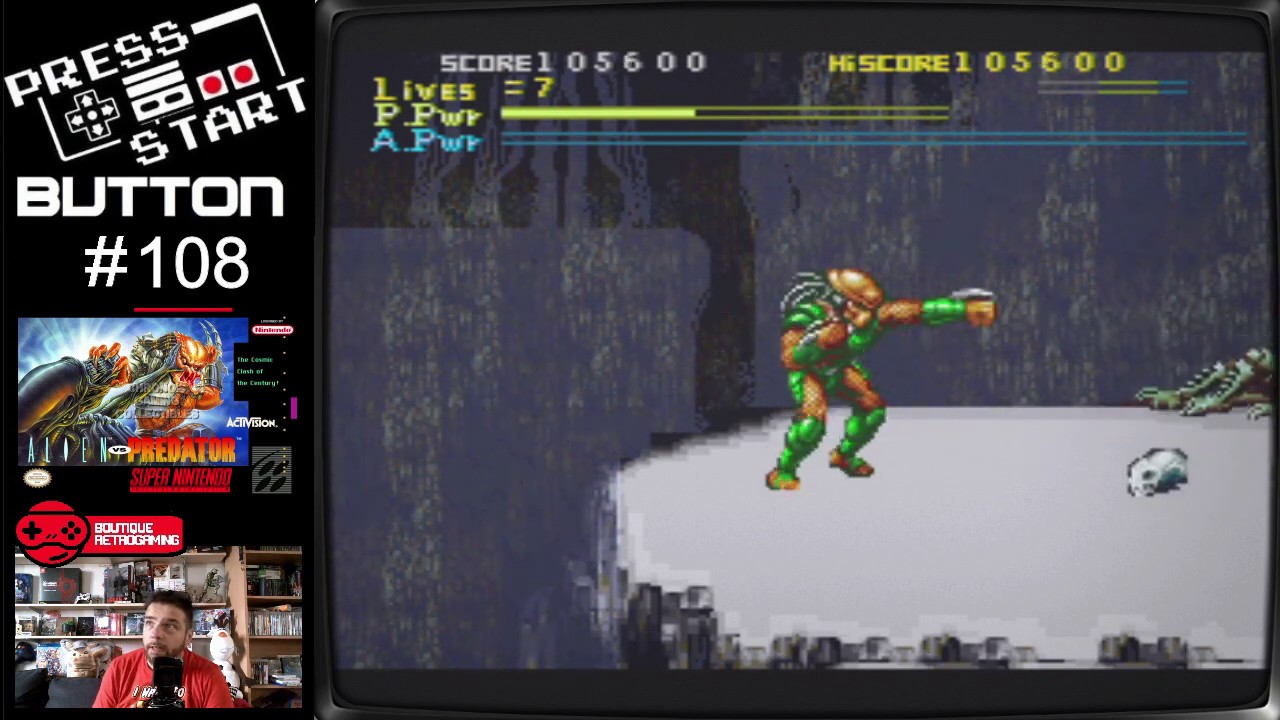 PRESS START BUTTON #108 - Alien vs Predator - Super Famicom - YouTube