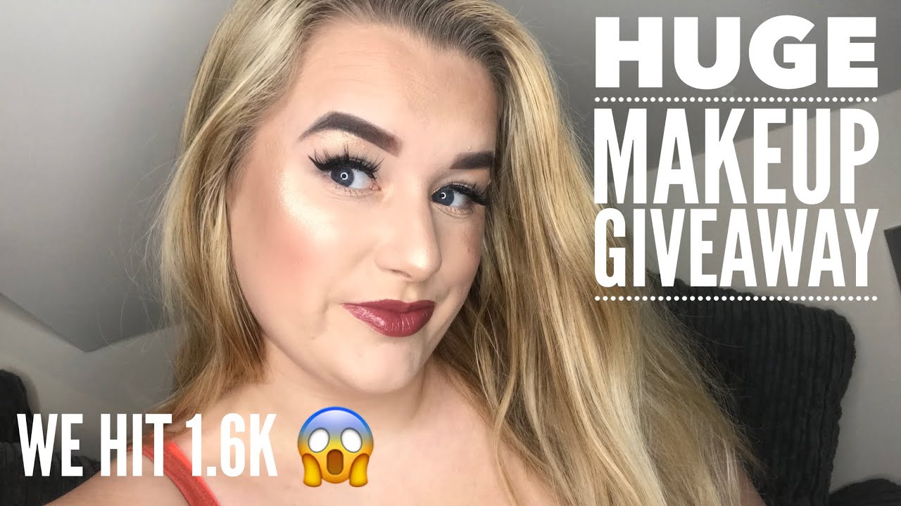 HUGE MAKEUP GIVEAWAY 2019 FOR HITTING 1.6K - 2 WINNERS | AMBER HOWE ...