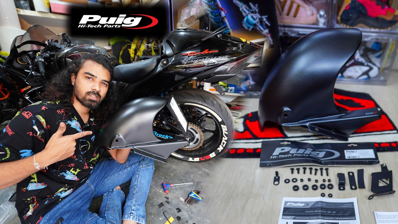 Puig Rare Mudguard Carbon Fiber Suzuki Hayabusa GSX13000R Gen 3 2024 ...
