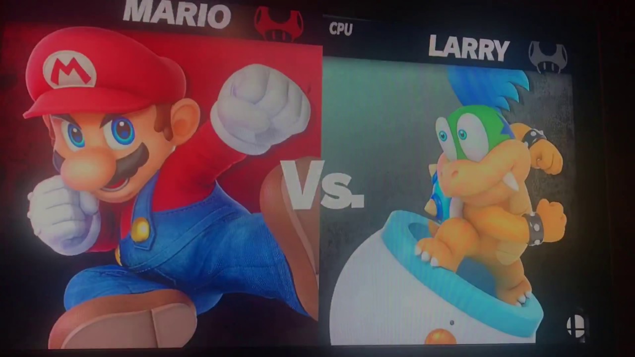 Mario VS Larry Koopa In Smash Ultimate - YouTube