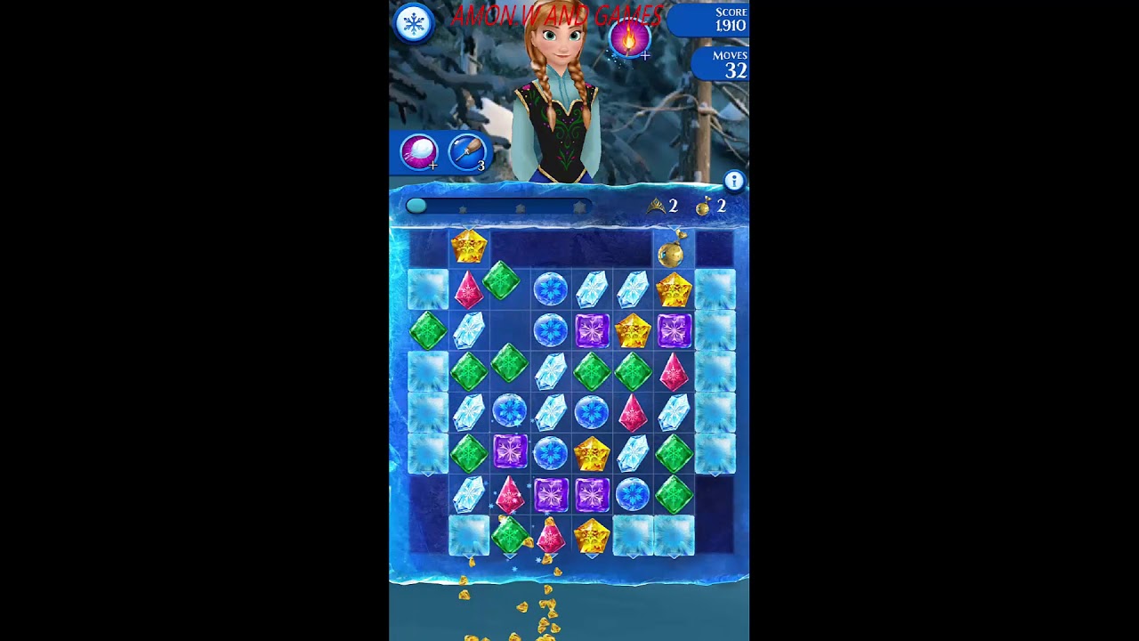 Disney Frozen Free Fall .Levels 91,92,93. Android Gameplay 2019 - YouTube