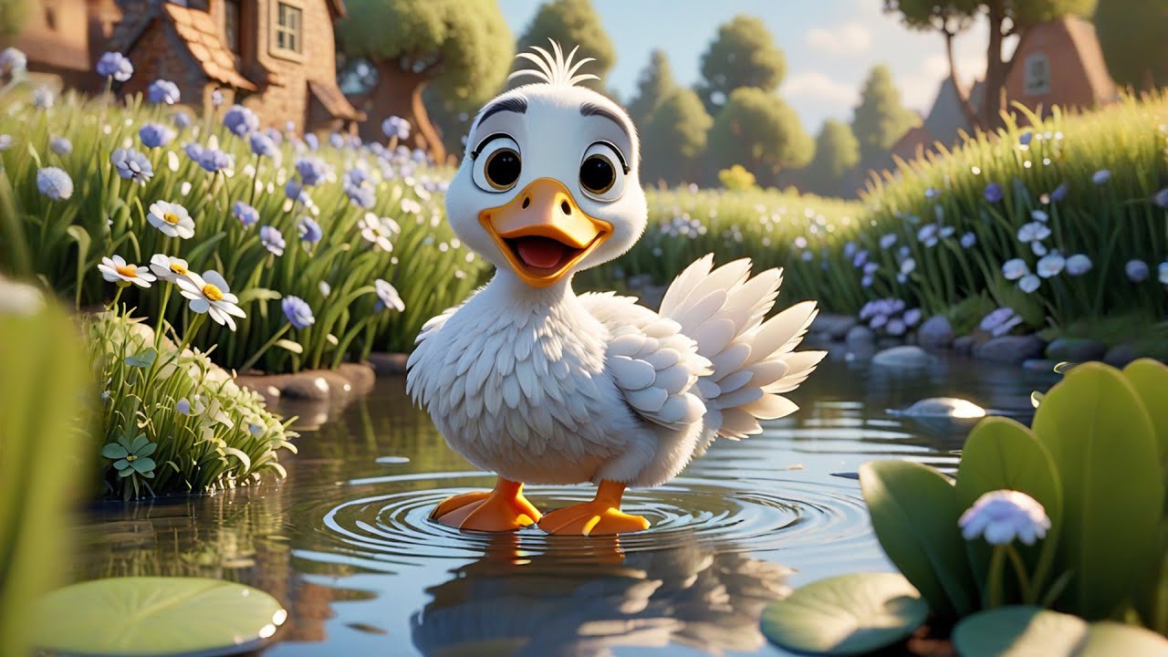 Seven Fluffy Ducklings Spin and Splash | Fun Ducklings Song for Kids ...