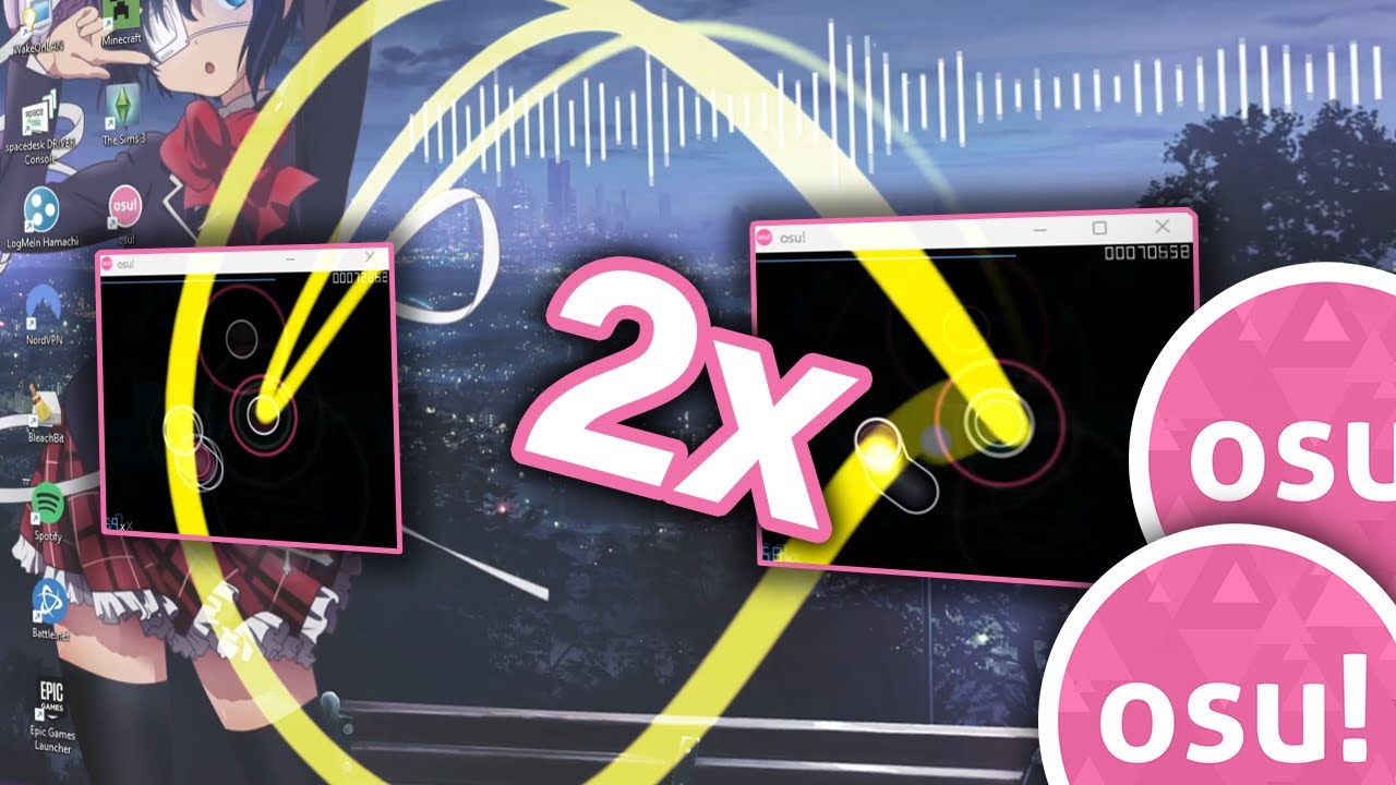 literally playing two osu! at once - YouTube