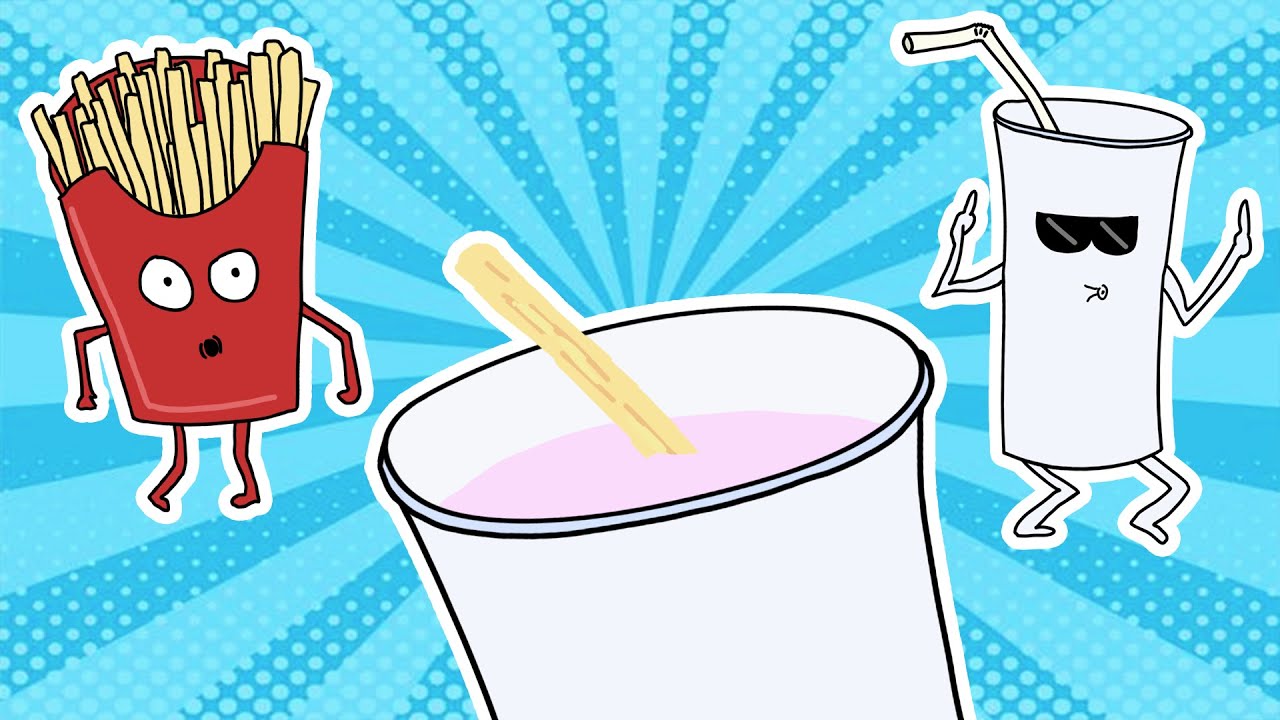 I dip my French fries in my Milkshake (animated song) - YouTube