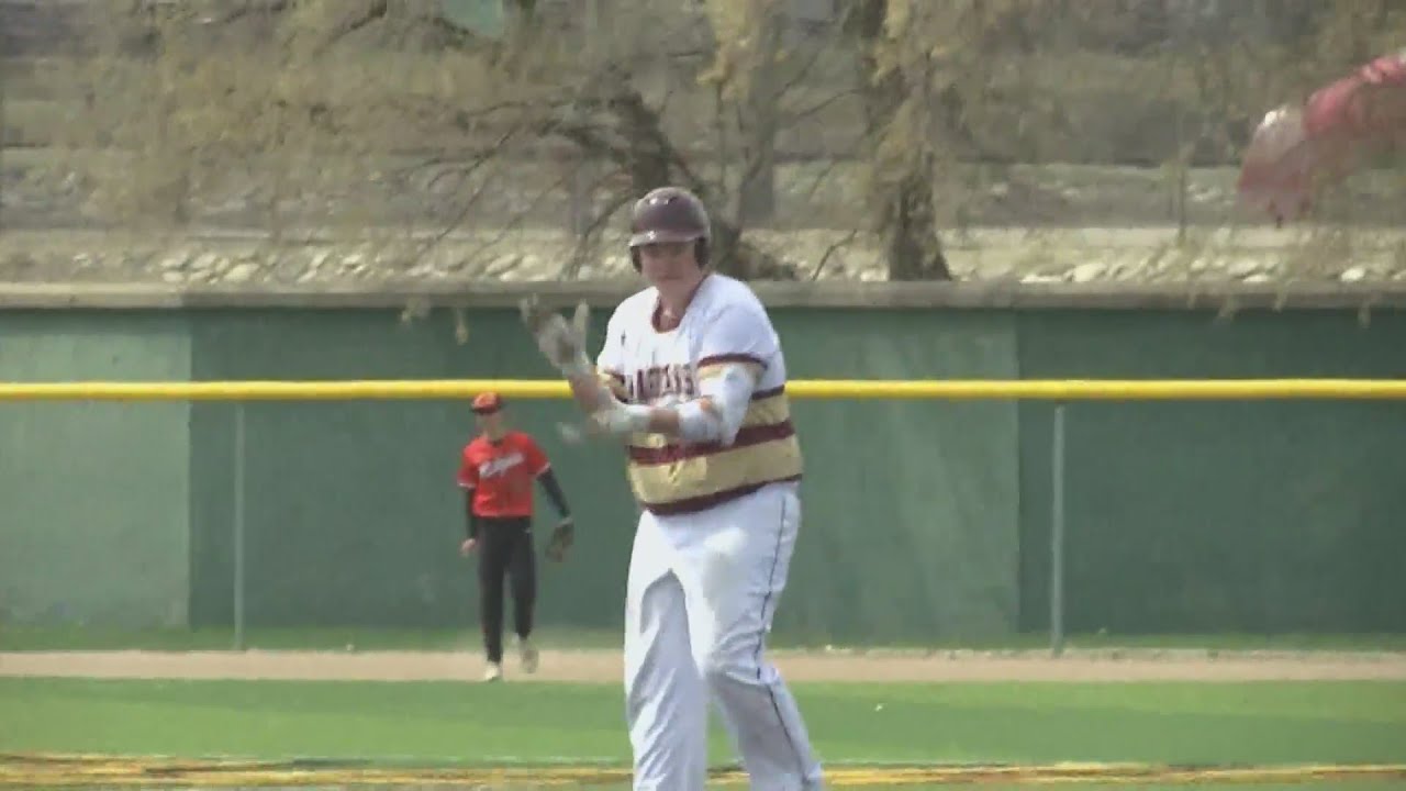 Baseball: Dickinson splits doubleheader with Minot - YouTube
