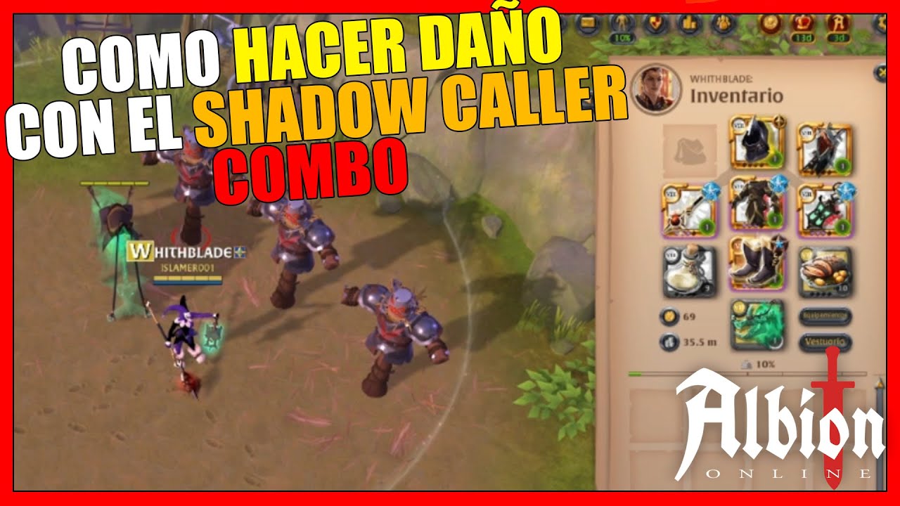 🏹 COMO hacer mucho DAÑO con el SHADOW CALLER DPS😎 | ALBION ONLINE - YouTube