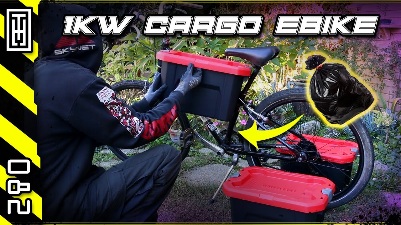 🚲 Turning Garbage 🗑️ Into A Custom Cargo E-Bike (1000W, 48V, Hub Motor ...