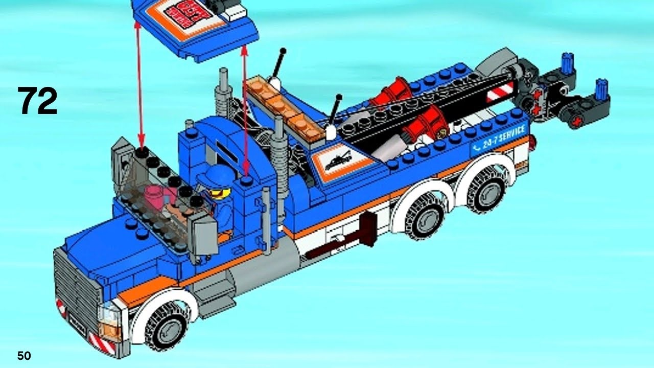 Lego Tow truck instructions - YouTube