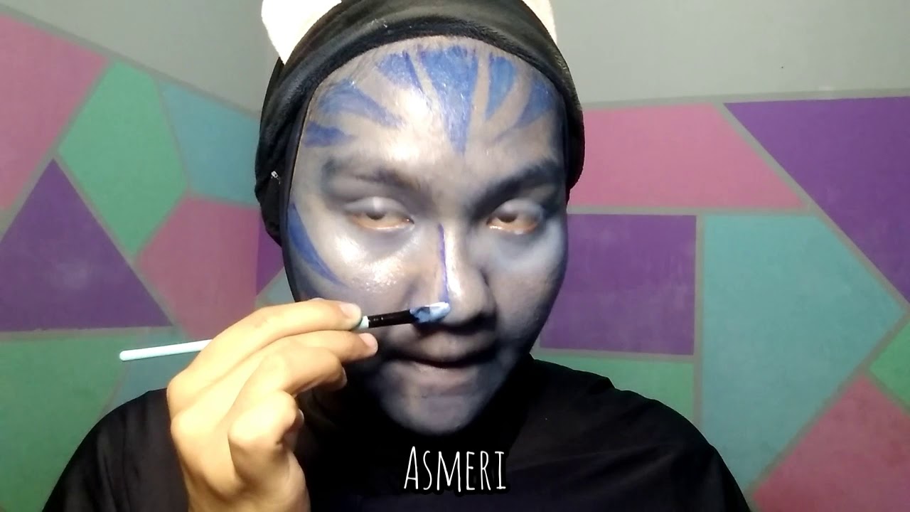 TUTORIAL MAKEUP KARAKTER AVATAR FACE PAINTING / ART MAKEUP (SOUND ON ...