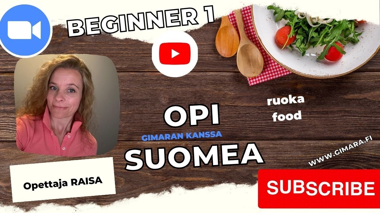 Opi suomea! Mitä ruokaa sä tänään laitat? (Beginner 1) - YouTube