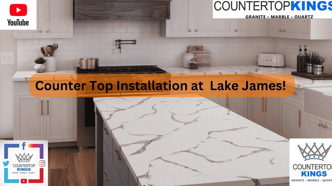 Countertop Installation at Lake James - YouTube