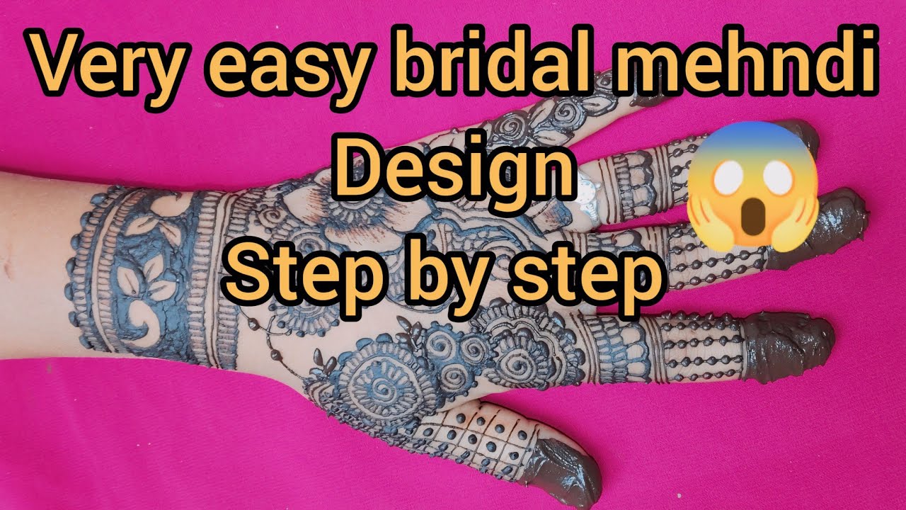 very beautiful stylish back hand mehndi designs😨||easy arebic mehndi ...