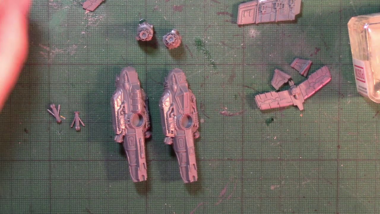 Aeronautica Imperialis Building Ork Fighta Bommerz - YouTube