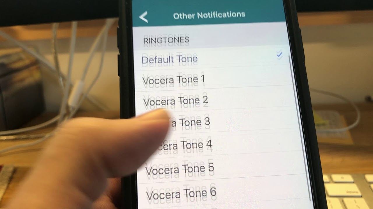 Changing the ringtone on your Vocera app - YouTube