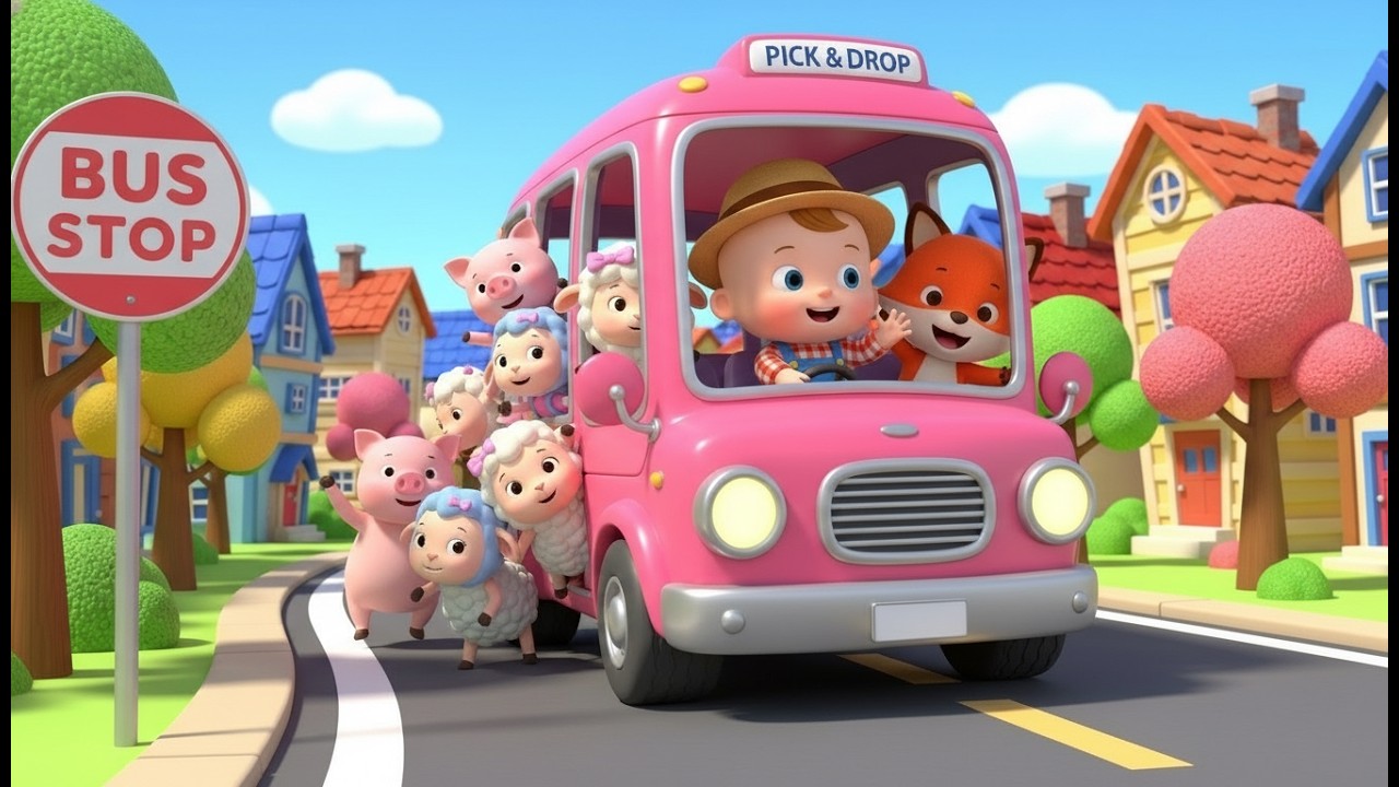 The Silly Bus Ride | Fun Vehicle Song for Kids | Nursery Rhymes & Baby ...