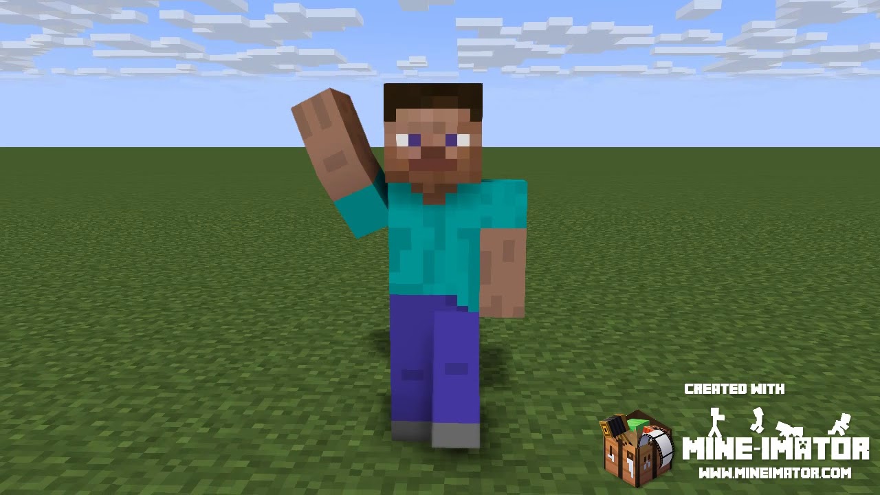 Steve say hi to me and he kick me !!!! MINECRAFT ANIMATION - YouTube