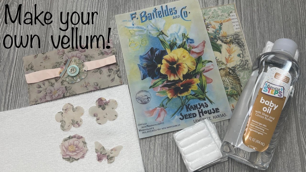 How to make your own vellum! 😊 - YouTube