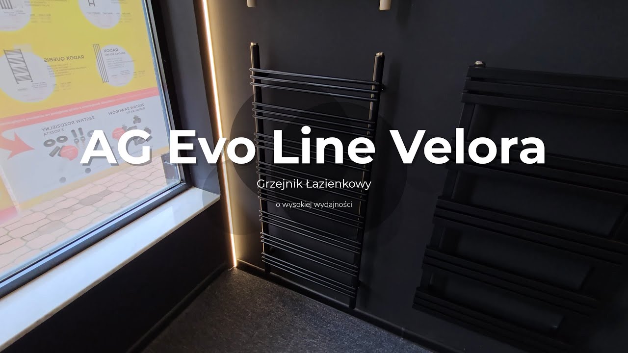 Grzejnik łazienkowy AG Evo Line Velora - YouTube