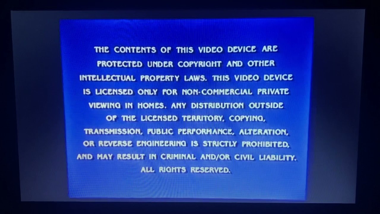 Paramount FBI Warning Screen/The Views Expressed Screen (Clockstoppers ...