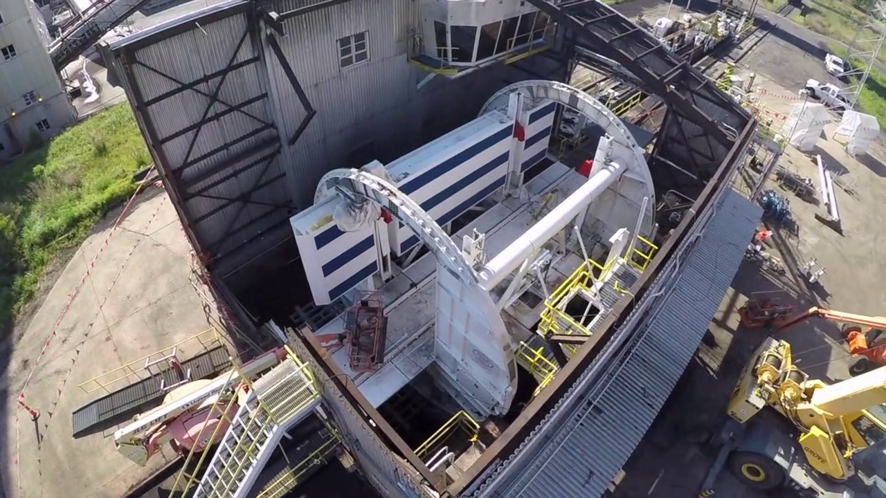Williams Construction Rotary Railcar Coal Dumper Project - YouTube