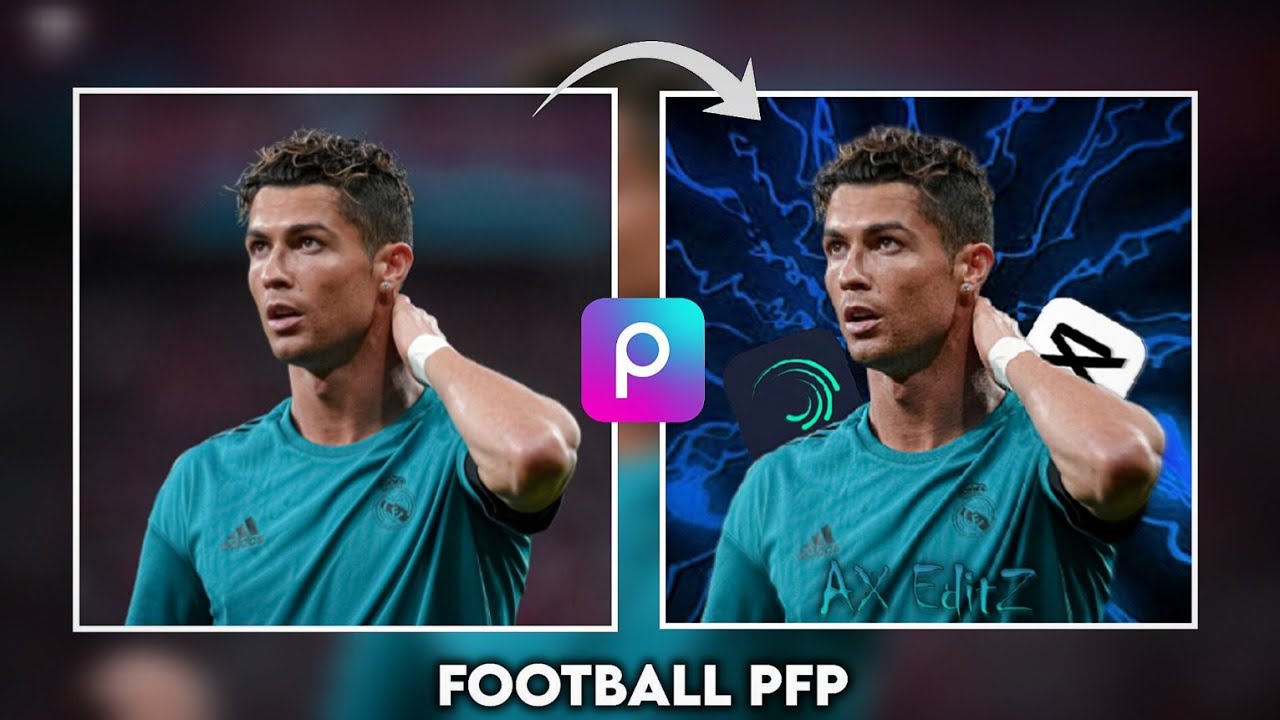 Football PFP Tutorial • Simple And Easy PFP Using Picsart • PFP ...