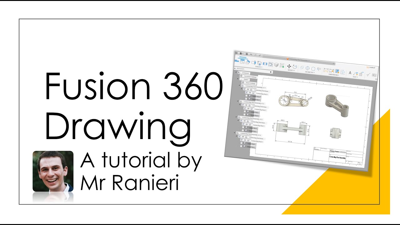 Fusion 360 Drawing - YouTube