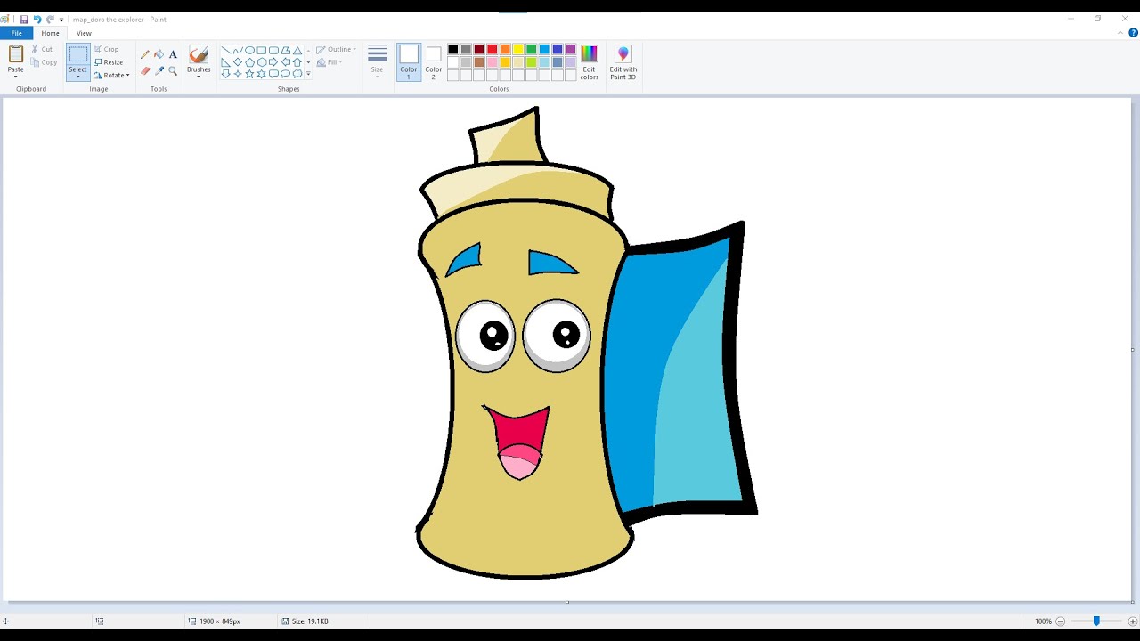 How to draw map || step by step drawing || MS PAINT || smart sky - YouTube