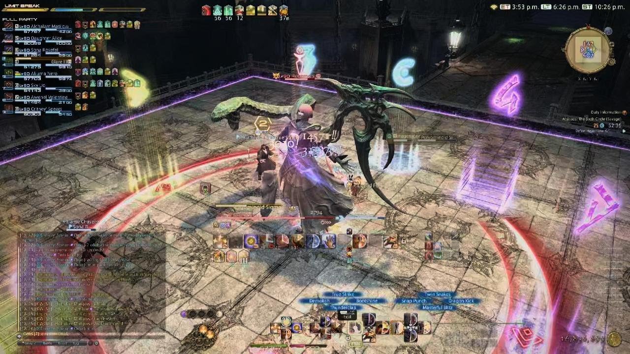 FFXIV - P6S - Dark Dome AOE Bait Safe Square Example #2 - YouTube