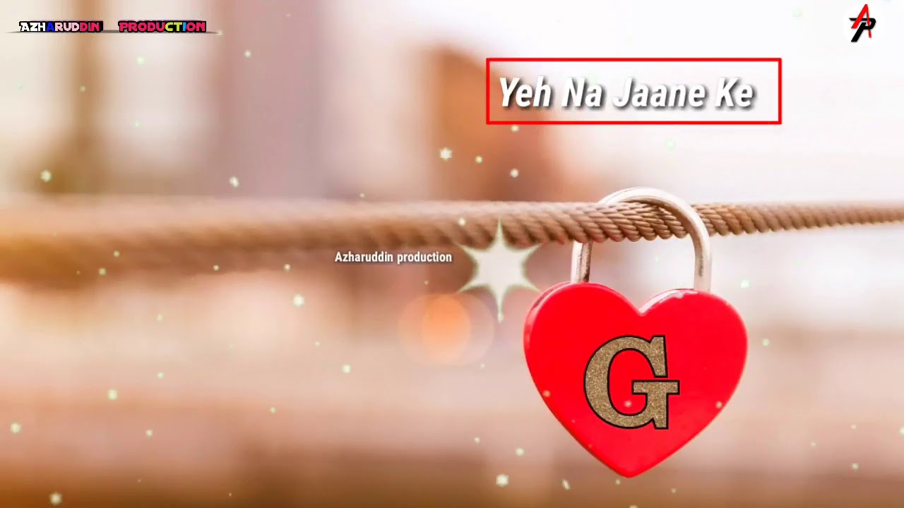 G Letter Whatsapp Status Video - YouTube