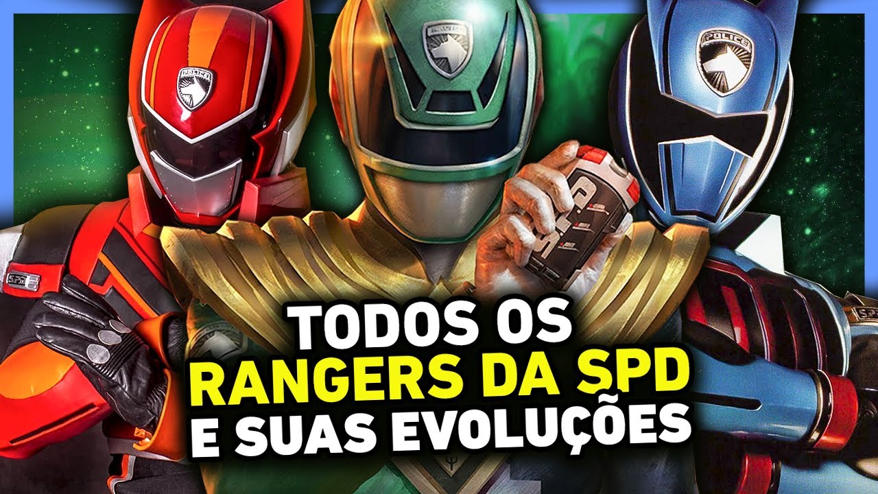 TODOS OS POWER RANGERS DA SPD e suas EVOLUÇÕES - YouTube