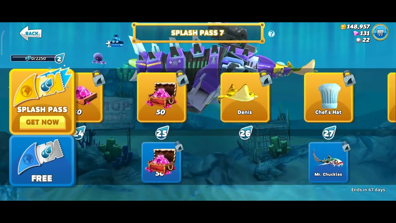 Review Hungy Shark World Update | Splash Pass And New Shark - YouTube