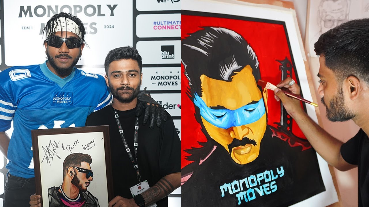 king monopoly moves painting | Monopoly King Turns Artist: Watch His ...