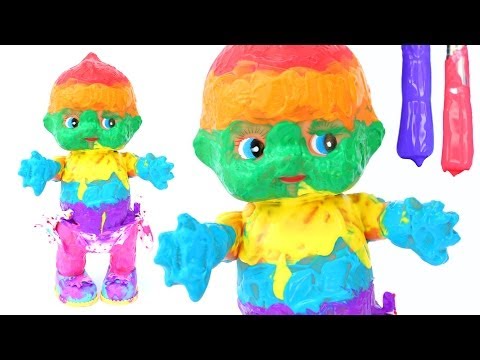 Learn Colors for Children Body Paint Finger Family Song Nursery Rhymes ...