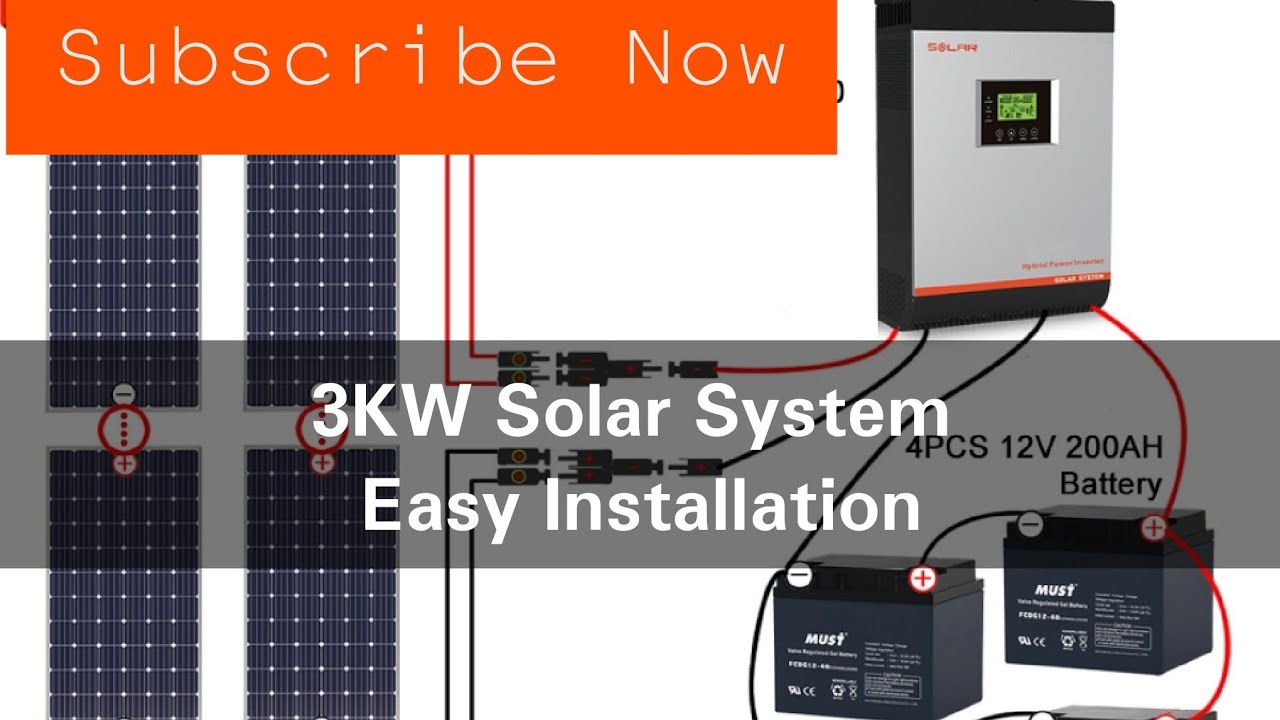 3KW Hybrid Solar System - YouTube