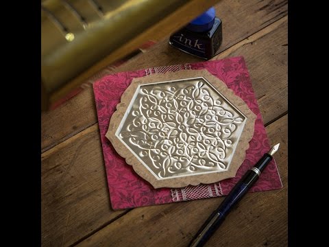 Canvas Project: Embossed Metal Card - YouTube