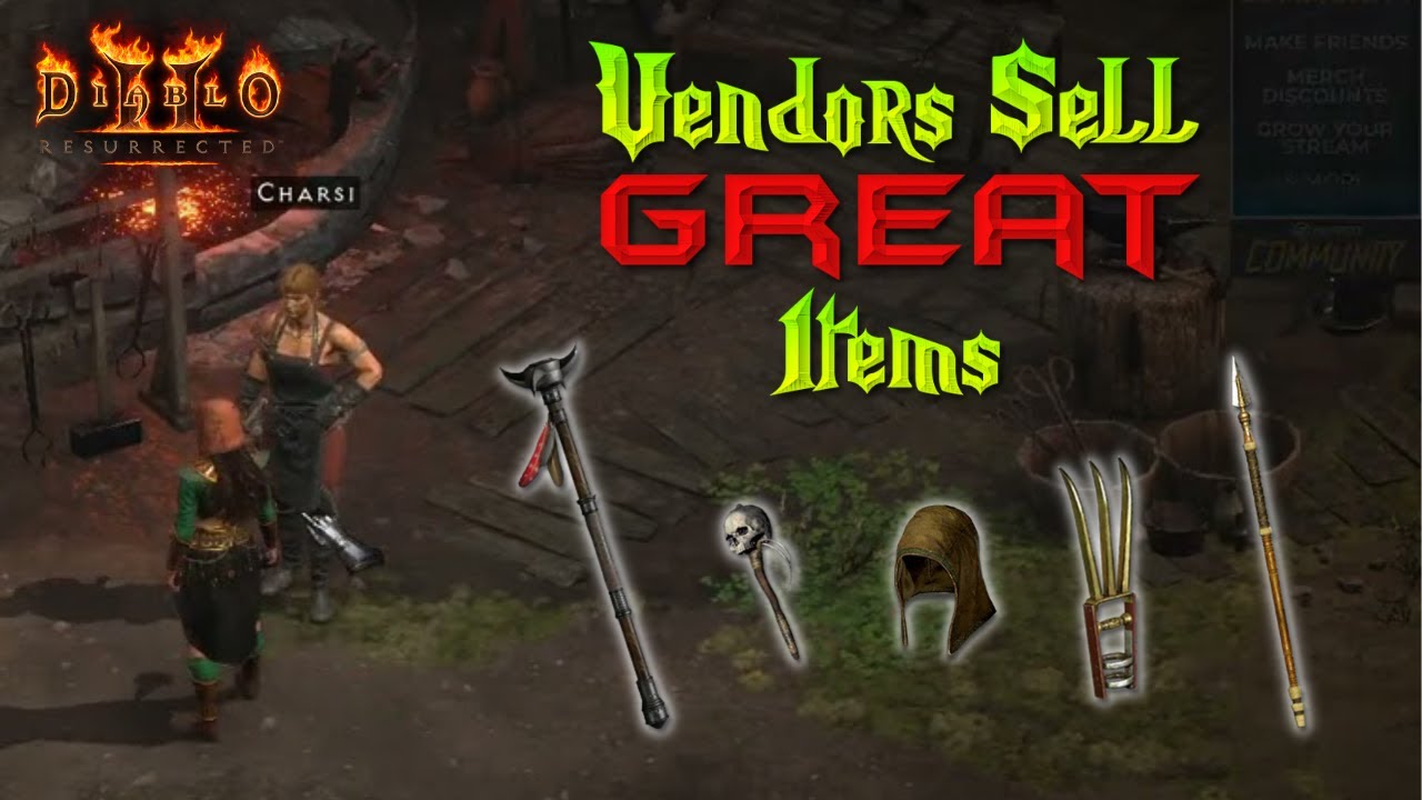 Diablo 2 Resurrected - Guide to Buying Great Items from Vendors - YouTube