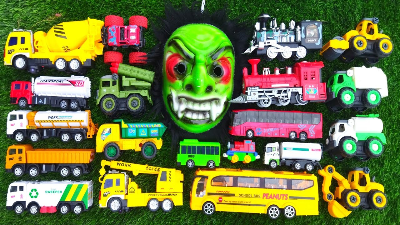 Monster Car, Thomas and friends, Bus Tayo, Sweeper Car, Roller Car ...